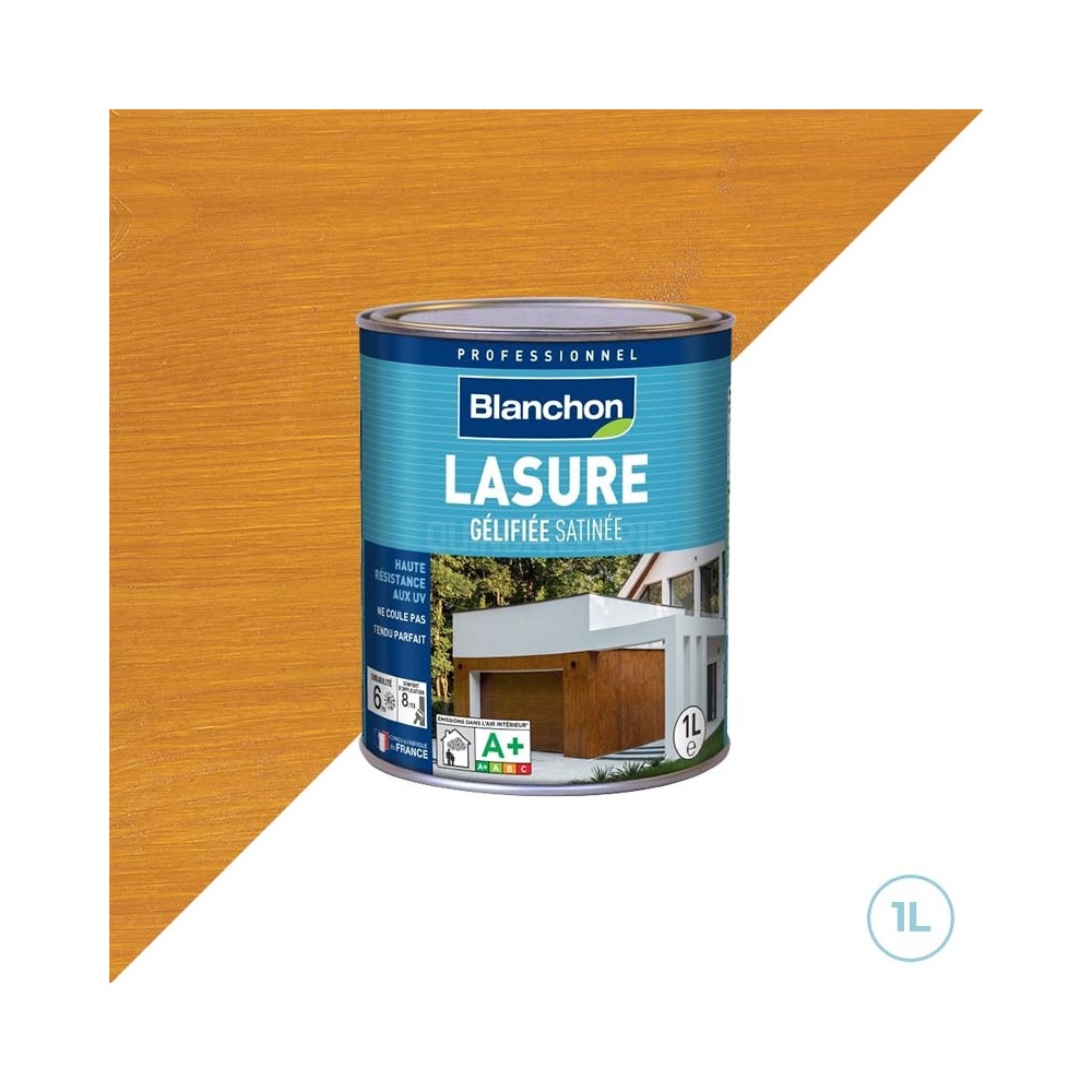 🥇 Lasure gélifiée Blanchon chêne clair 1L – Protection et finition pour boiseries